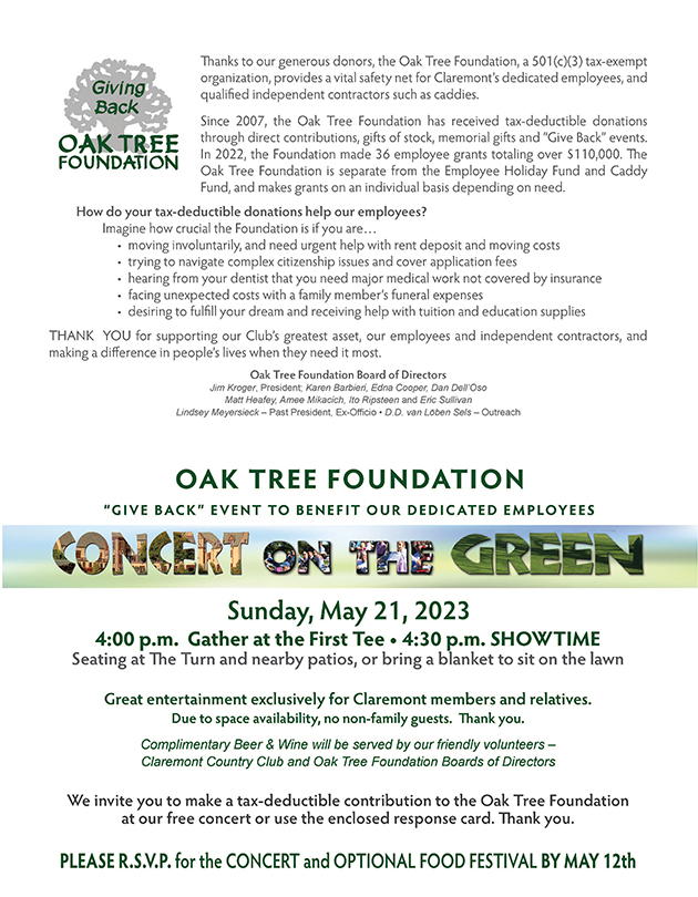 Events - Oak Tree Foundation